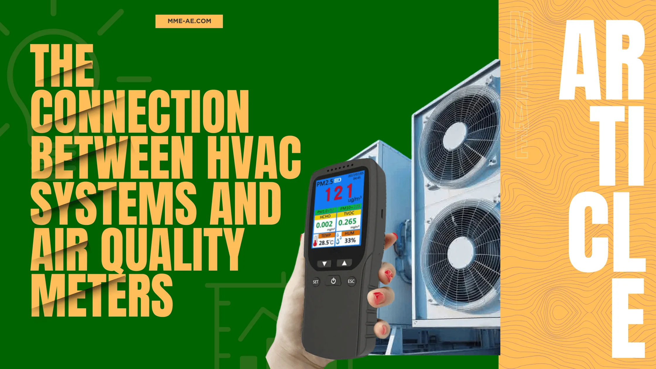 The Connection Between HVAC Systems And Air Quality Meters